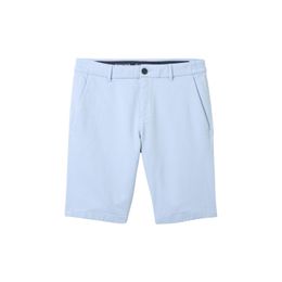 Tom Tailor Herren Travis Slim Chino Shorts, blau, Fischgrät, Gr. 36