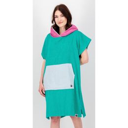DEPROC Active Poncho »Badeponcho PARLEE BEACH« Badeponcho mit großer Kängurutasche und Innentasche türkis M(40/42) M(40/42) Angenehm flauschiger...