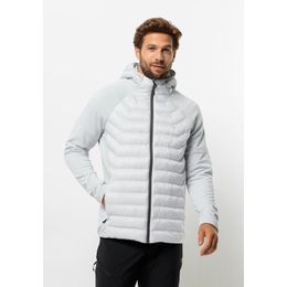 Jack Wolfskin Hybridjacke &raquo;ROUTEBURN PRO HYBRID M&laquo; mit Kapuze cool-grey L (52) L (52) Hybridjacke