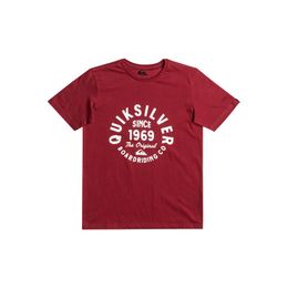 Quiksilver T-Shirt »Circled Script« Tibetan Red 12(148-156cm) 12(148-156cm) Stoff: Baumwoll-Jersey-Stoff [160 g/m2]