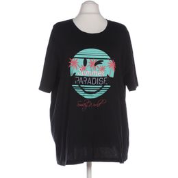 Ulla Popken Damen T-Shirt, schwarz, Gr. 54