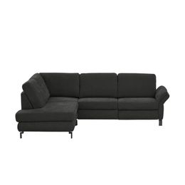 Max Schelling Ecksofa Flachgewebe Maximum Plus ¦ schwarz ¦ Maße (cm):