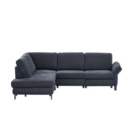 Max Schelling Ecksofa Flachgewebe Maximum Plus ¦ blau ¦ Maße (cm): B: