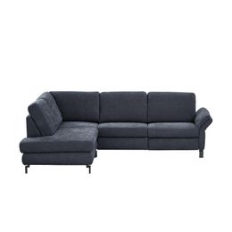 Max Schelling Ecksofa Flachgewebe Maximum Plus ¦ blau ¦ Maße (cm): B: