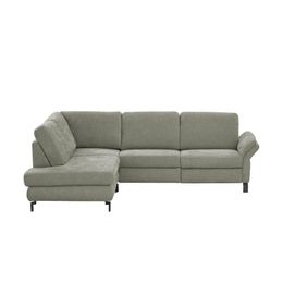 Max Schelling Ecksofa Flachgewebe Maximum Plus ¦ grün ¦ Maße (cm): B: