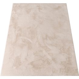 Fellteppich Home Affaire "Lottano" Teppiche Gr. B/L: 140 cm x 200 cm, 14 mm, 1 St., beige (creme) Fellteppich Langflor, Kunstfell, Uni Farben, traumhaft weicher Flor, Wohnzimmer