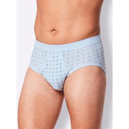 Schiesser Herren Slip, hellblau-bedruckt, Gr&ouml;&szlig;e 7