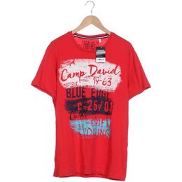 CAMP DAVID Herren T-Shirt, rot, Gr. 56