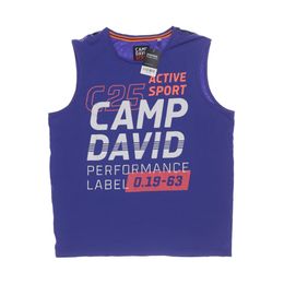 CAMP DAVID Herren T-Shirt, blau, Gr. 56