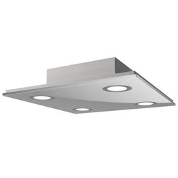 Evotec Quadratische LED-Deckenleuchte Pano, metallic