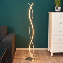 LINDBY Geschwungene LED-Stehlampe Bobi