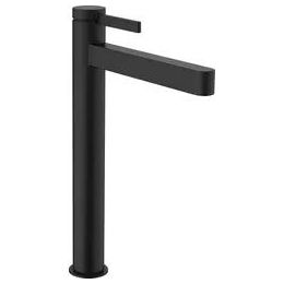 Waschtischarmatur Hansgrohe "Finoris" Armaturen Gr. H/T: 32,8cm x 23,5cm, schwarz (mattschwarz) 26cm, für Aufsatzwaschtische mit Push-Open Ablaufgarnitur