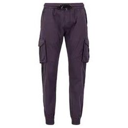 Jogginghose Alpha Industries "Alpha Industries Men - Jogger Cotton Twill Jogger" Gr. XL, Normalgrößen, lila (plum) Herren Hosen