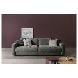 Big-Sofa BETYPE "Be Comfy" Sofas Gr. B/H/T: 264cm x 84cm x 126cm, Breitcord, 264cm x 126cm (BxT), ohne Sitztiefenverstellung, grau (beluga) legerer Sitzkomfort, wahlweise mit manueller Sitztiefenverstellung