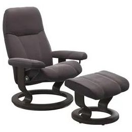 Relaxsessel stressless "Consul" Sessel Gr. Material Bezug, Material Gestell, Ausführung / Funktion, Maße B/H/T, rot (bordeaux) mit Classic Base, Größe L, Gestell Wenge