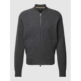 BOSS Strickjacke mit Stehkragen Modell 'Meraviglio'