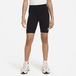 Nike Biker-Shorts (ca. 18 cm) für ältere Kinder (Mädchen) - Schwarz