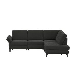 Max Schelling Ecksofa Flachgewebe Maximum Plus ¦ schwarz ¦ Maße (cm):