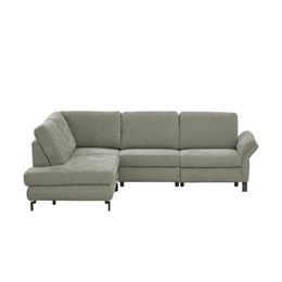 Max Schelling Ecksofa Flachgewebe Maximum Plus ¦ grün ¦ Maße (cm): B: