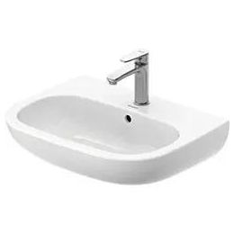 Duravit D-Code Waschtisch 231060000 60 x 46 cm, mit Überlauf, 1 Hahnloch, weiss