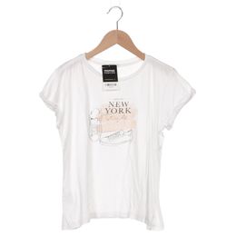 Mango Damen T-Shirt, weiß, Gr. 38