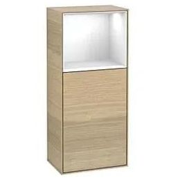 Villeroy & Boch Villeroy und Boch Finion Seitenschrank G500GFPC 41,8x93,6cm, links, Emotion, Regal oben Glossy White, Oak Veneer