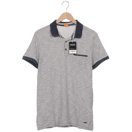 BOSS Orange Herren Poloshirt, grau, Gr. 52