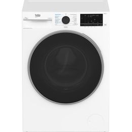 D (A bis G) Beko Waschtrockner "B3DFT510447W" Vollelektronik weiß