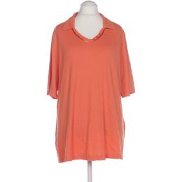 Ulla Popken Damen Poloshirt, orange, Gr. 54