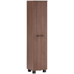 Midischrank Welltime, B:30cm H:130cm T:27cm, braun, MDF, Badezimmer, Schränke, "Trento, verschiedene Ausführungen und Farben", Badmöbel, Breite 30
