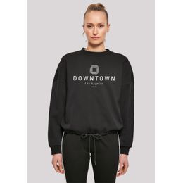 F4NT4STIC Damen Sweatshirt "Downtown LA", schwarz, Gr. M, Obermaterial: 65% Baumwolle, 35% Polyester, Sweatshirts, Print