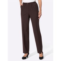 CLASSIC Damen Schlupfhose, rot, Gr. 19, meliert, unifarben, 53% Polyester, 43% Schurwolle, 4% Elasthan, Hosen