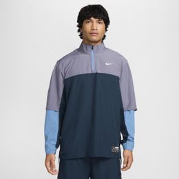 Nike Golf Club Dri-FIT Golfjacke mit Halbreißverschluss (Herren) - Blau