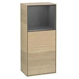 Villeroy & Boch Villeroy und Boch Finion Seitenschrank G500GKPC 41,8x93,6cm, links, Emotion, Regal oben Anthracite Matt, Oak Veneer