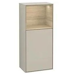 Villeroy & Boch Villeroy und Boch Finion Seitenschrank G500PCHH 41,8x93,6cm, links, Emotion, Regal oben Oak Veneer, Sand Matt Lacquer