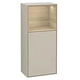 Villeroy & Boch Villeroy und Boch Finion Seitenschrank G510PCHH 41,8x93,6cm, rechts, Emotion, Regal oben Oak Veneer, Sand Matt Lacquer