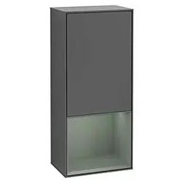 Villeroy & Boch Villeroy und Boch Finion Seitenschrank G550GMGK 41,8cm, rechts, Emotion, Regal unten Olive Matt, Anthracite matt