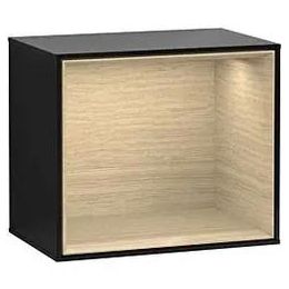 Villeroy & Boch Villeroy und Boch Finion Regalmodul G580PCPH 41,8x35,6x27cm, Emotion, Regal Oak Veneer, Glossy Black Lacquer