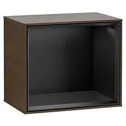 Villeroy & Boch Villeroy und Boch Finion Regalmodul G580PDGN 41,8x35,6x27cm, Emotion, Regal Black Matt, Walnut veneer