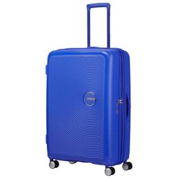 Hartschalen-Trolley American Tourister "SOUNDBOX 77" Gr. B/H/T: 51,5 cm x 77 cm x 29,5 cm 97 l, blau (cobalt blue) Koffer Reisegepäck groß Reisekoffer TSA-Zahlenschloss