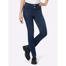 Bequeme Jeans Heine Gr. 40, Normalgrößen, blau (dark blue) Damen Jeans