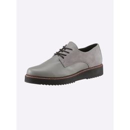 Schnürschuh Heine Gr. 40, grau Damen Schuhe