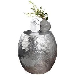 Wohnling Beistelltisch Aluminium silber 42,0 x 42,0 x 42,0 cm