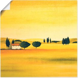 Artland Wandbild »Sonniger Tag I«, Felder, (1 St.), als Leinwandbild, Wandaufkleber oder Poster in versch. Größen gelb