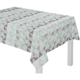 WIRTH Tischdecke &raquo;BERLARE&laquo; gr&uuml;n Baumwolle, Polyester B/L: 85cm x 85cm, 1 Stk., eckig