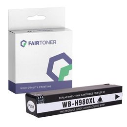 FairToner Kompatibel für HP D8J10A / 980 Druckerpatrone Schwarz