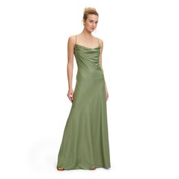 Abendkleid Vera Mont "Vera Mont mit Wasserfallausschnitt" Gr. 42, Normalgrößen, grün (autumn green) Damen Kleider Rückenfrei