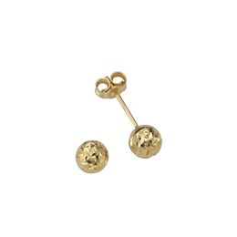 Paar Ohrstecker Vivance "375 Gold 4mm Durchmesser" Ohrringe Gr. ONE-SIZE, Gold, gelb Damen