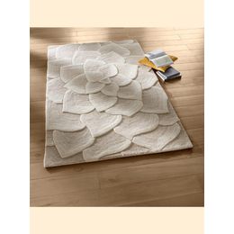 Teppich HEINE HOME Teppiche Gr. B/L: 60 cm x 80 cm, 18 mm, 1 St., beige (ecru)