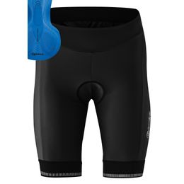 Fahrradhose Gonso "SITIVO W 0" Gr. 48, Normalgrößen, schwarz (blau) Damen Hosen Radhose mit innovativem Sitzpolsterkonzept